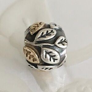 Pandora | Jewelry | Authentic Retired Pandora Two Tone Leaves Tree Of ...